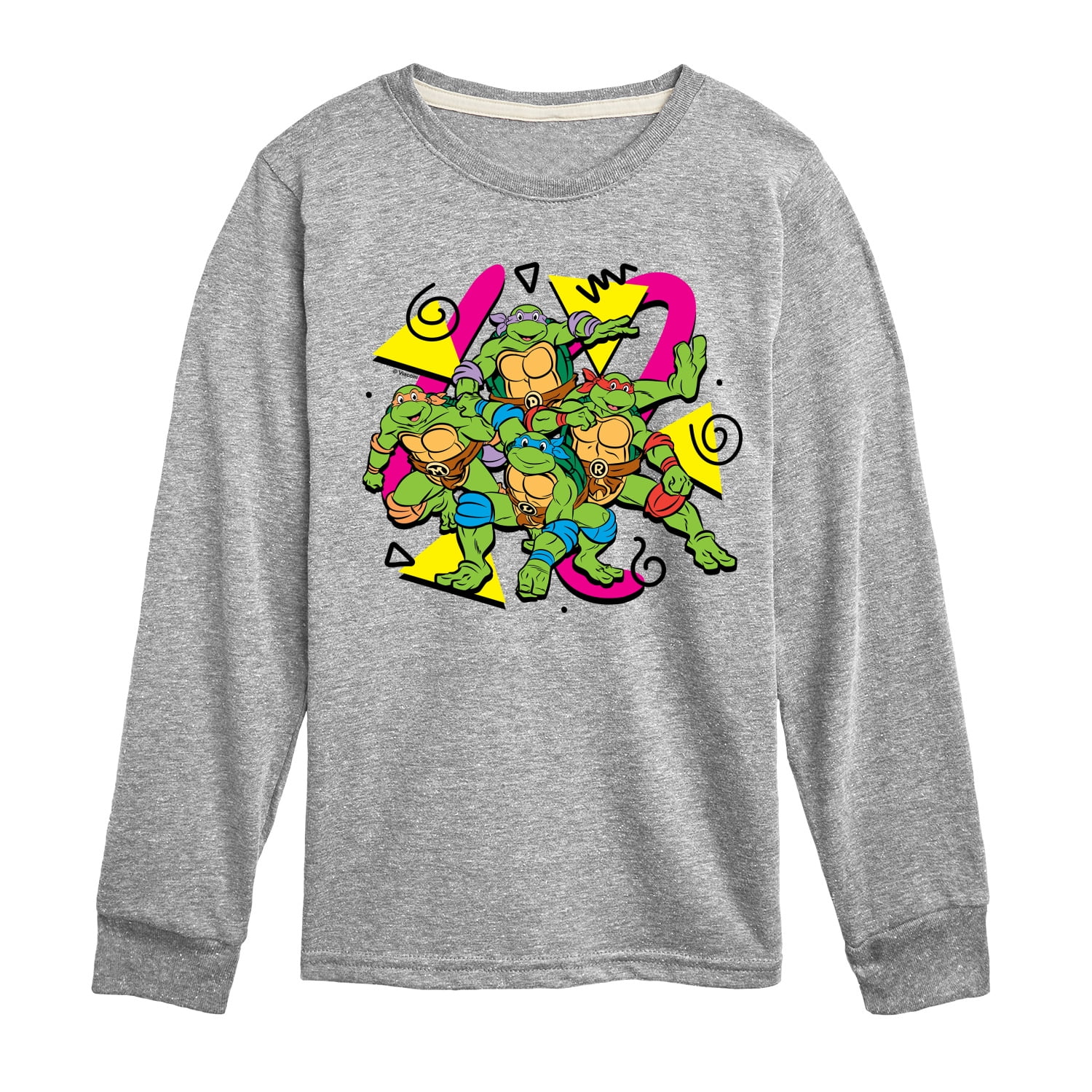 Teenage Mutant Ninja Turtles - Retro Character Group - Toddler & Youth Long Sleeve Graphic T ...