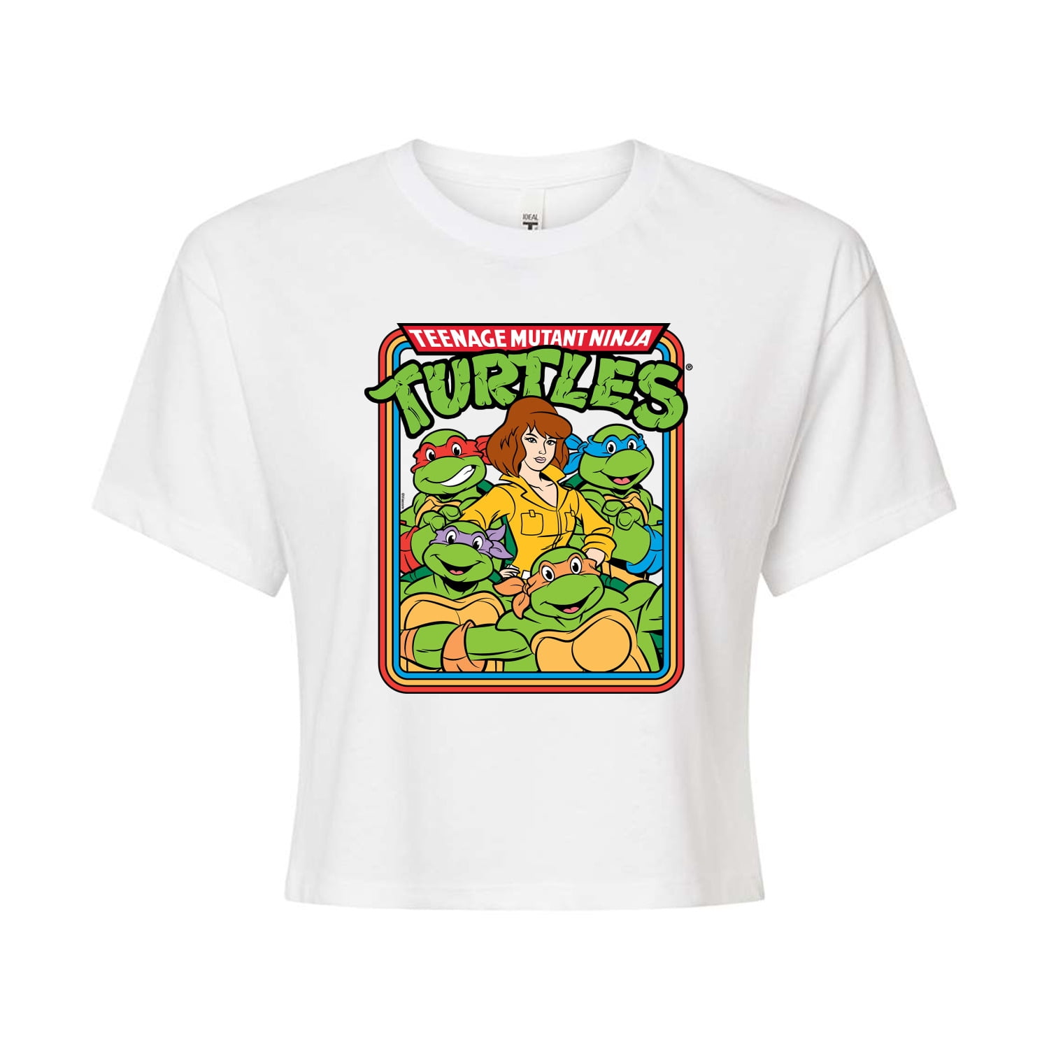 Teenage Mutant Ninja Turtles - Retro Group April - Juniors Cropped ...