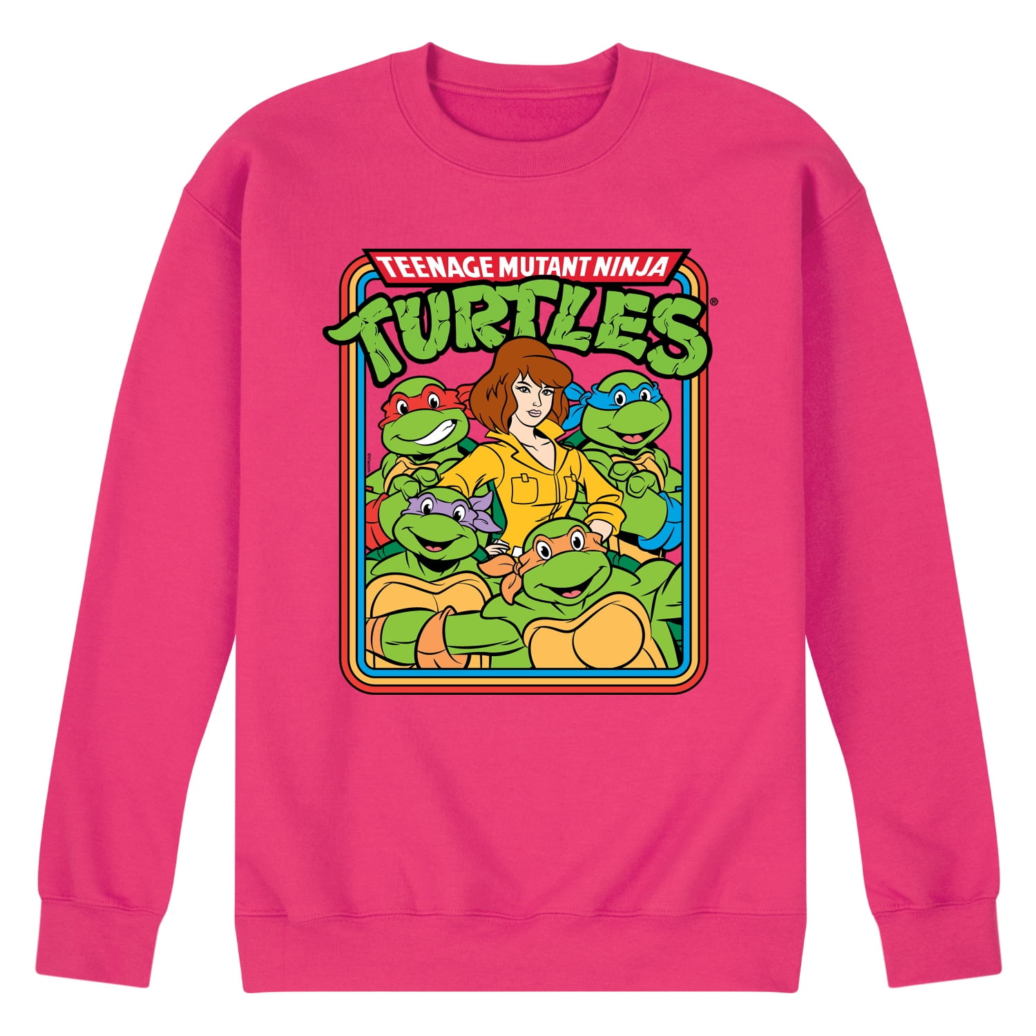 Teenage Mutant Ninja Turtles - Retro Group April - Men's Crew Neck ...