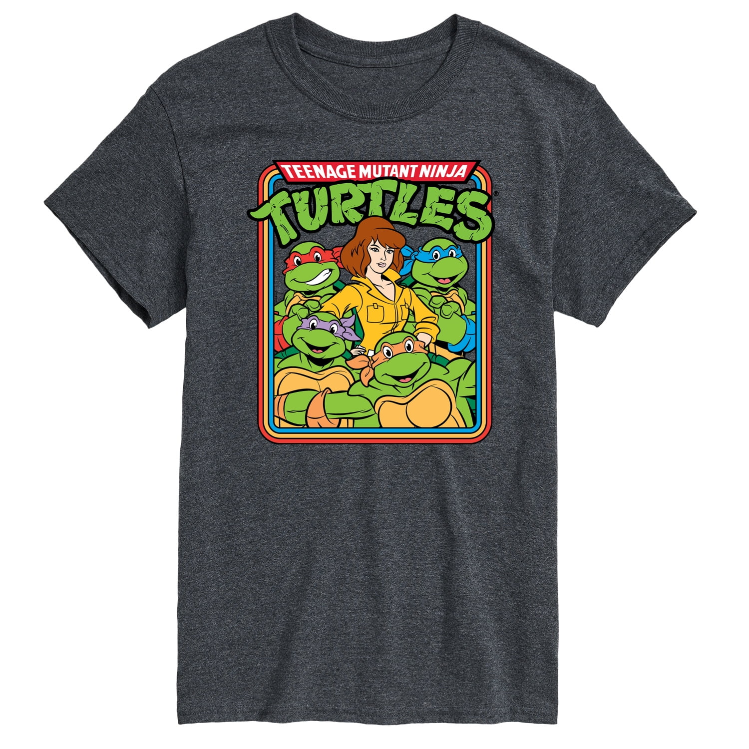Teenage Mutant Ninja Turtles - Retro Group April - Men's Short Sleeve ...