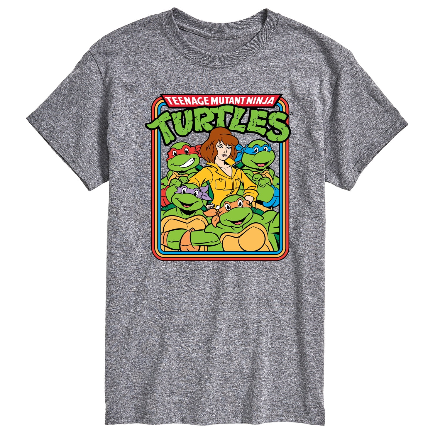 Teenage Mutant Ninja Turtles - Retro Group April - Men's Short Sleeve ...