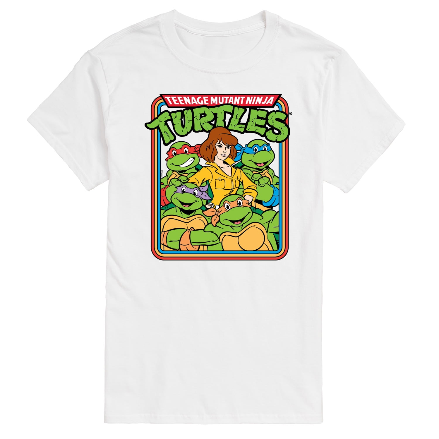 Teenage Mutant Ninja Turtles - Retro Group April - Men's Short Sleeve ...