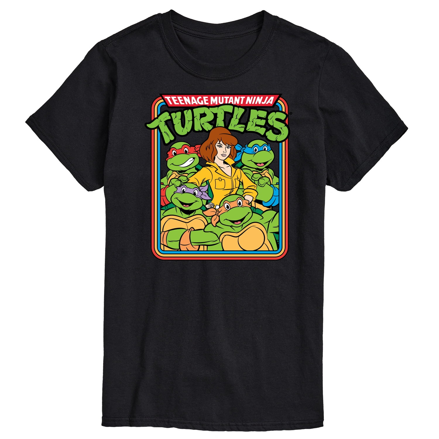Teenage Mutant Ninja Turtles - Retro Group April - Men's Short Sleeve ...