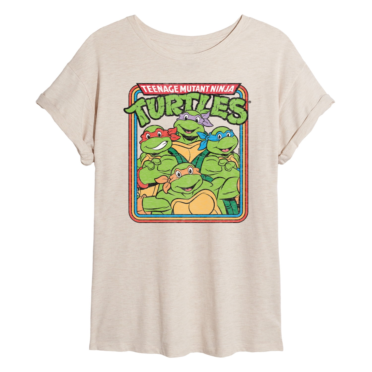 Teenage Mutant Ninja Turtles - Retro Group - Juniors Ideal Flowy Muscle ...