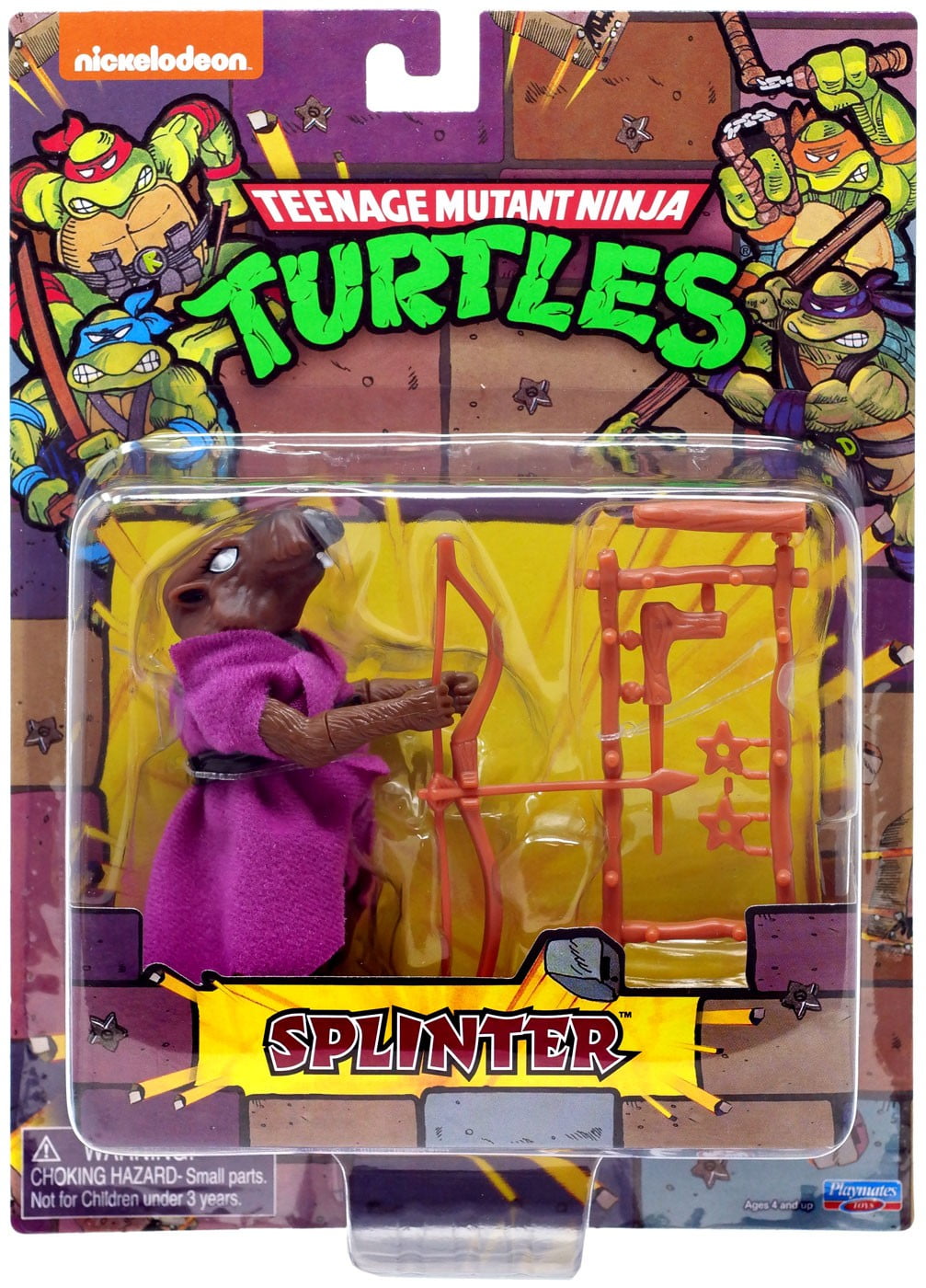 Playmates TMNT Retro Master Splinter Action Figure from Rotocast Sewer ...