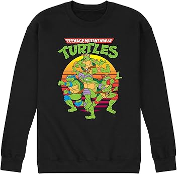 Teenage Mutant Ninja Turtles - Retro Sunset - Men's Crew... - Walmart.com