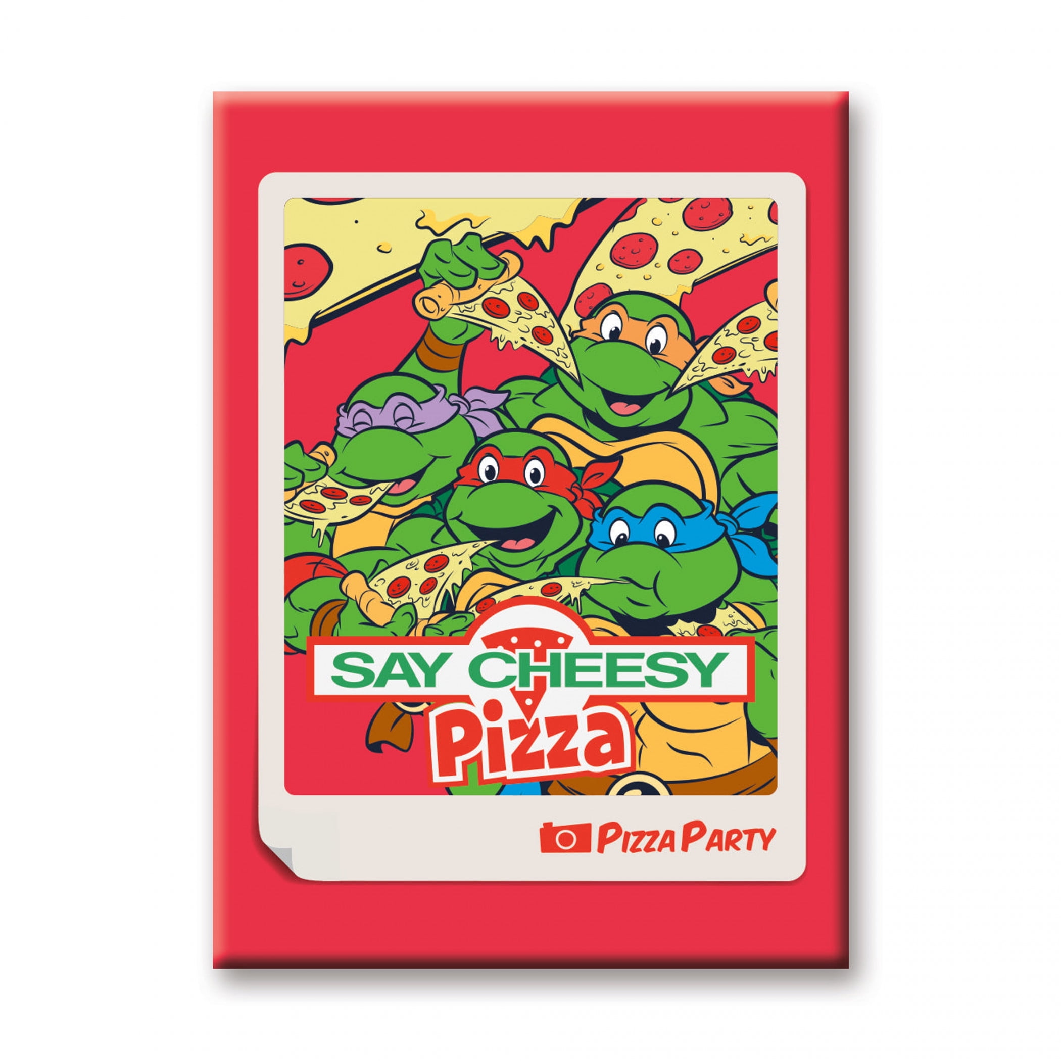 Teenage Mutant Ninja Turtles Say Cheesy Pizza Party Magnet - Walmart.com