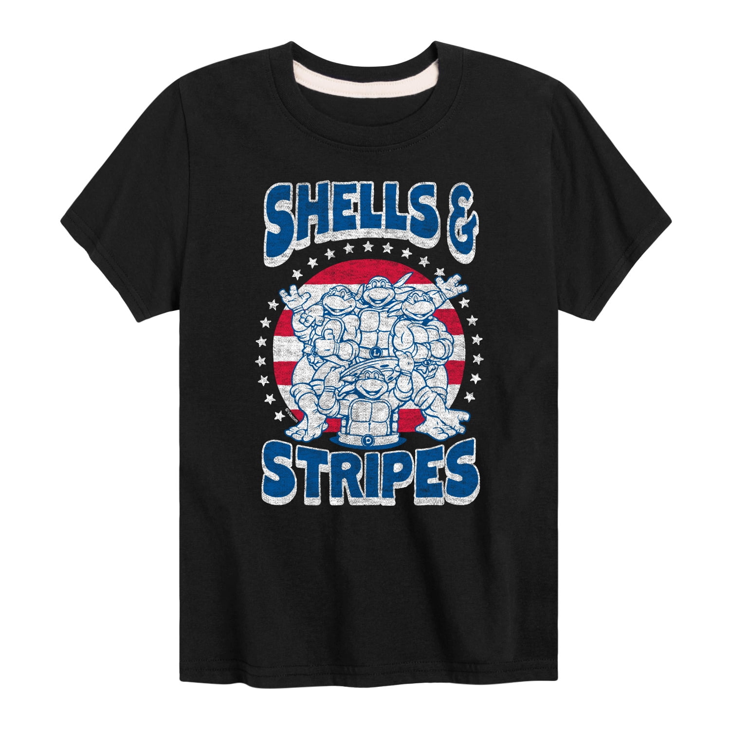 Teenage Mutant Ninja Turtles - Shells And Stripes - Youth Short Sleeve ...