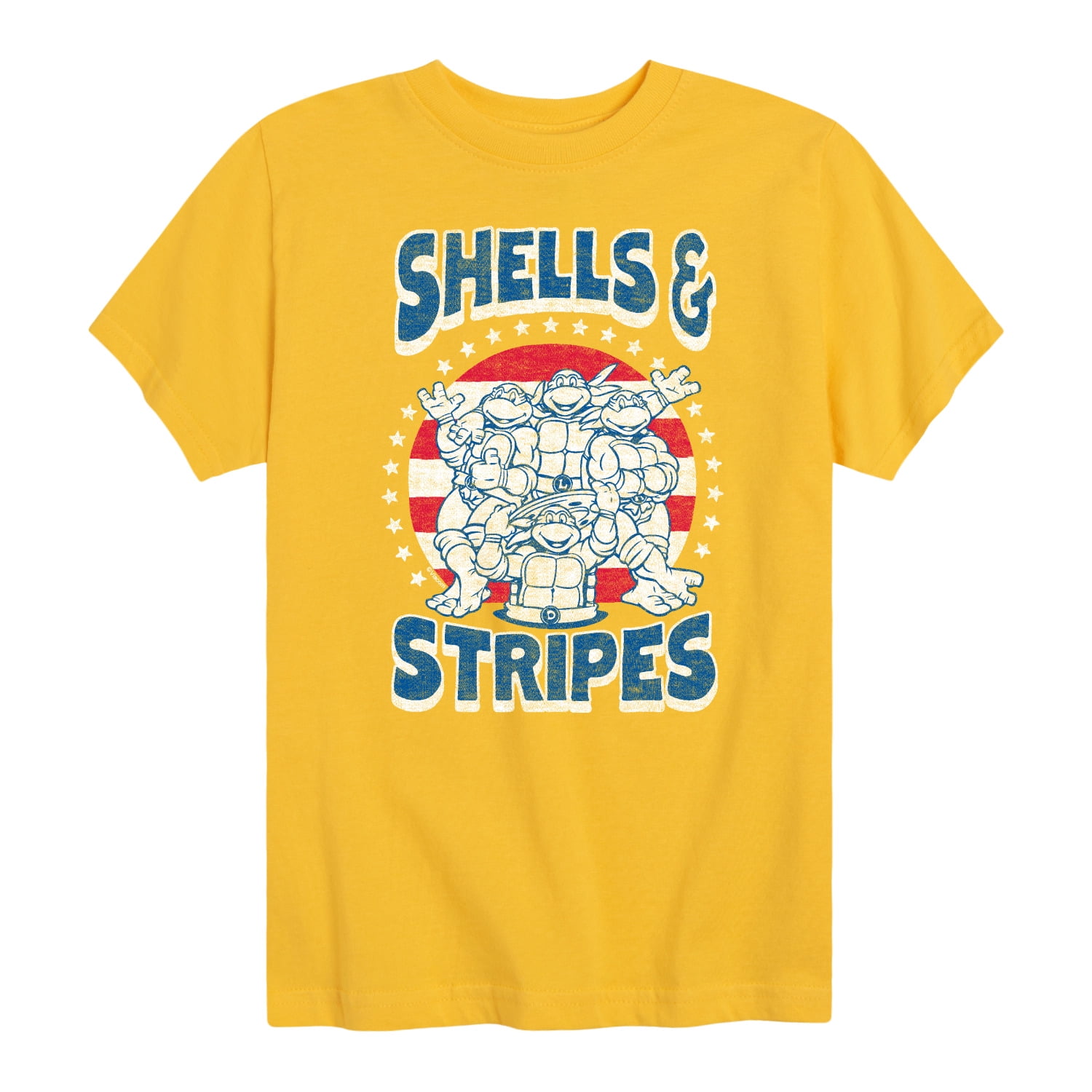 Teenage Mutant Ninja Turtles - Shells And Stripes - Youth Short Sleeve ...