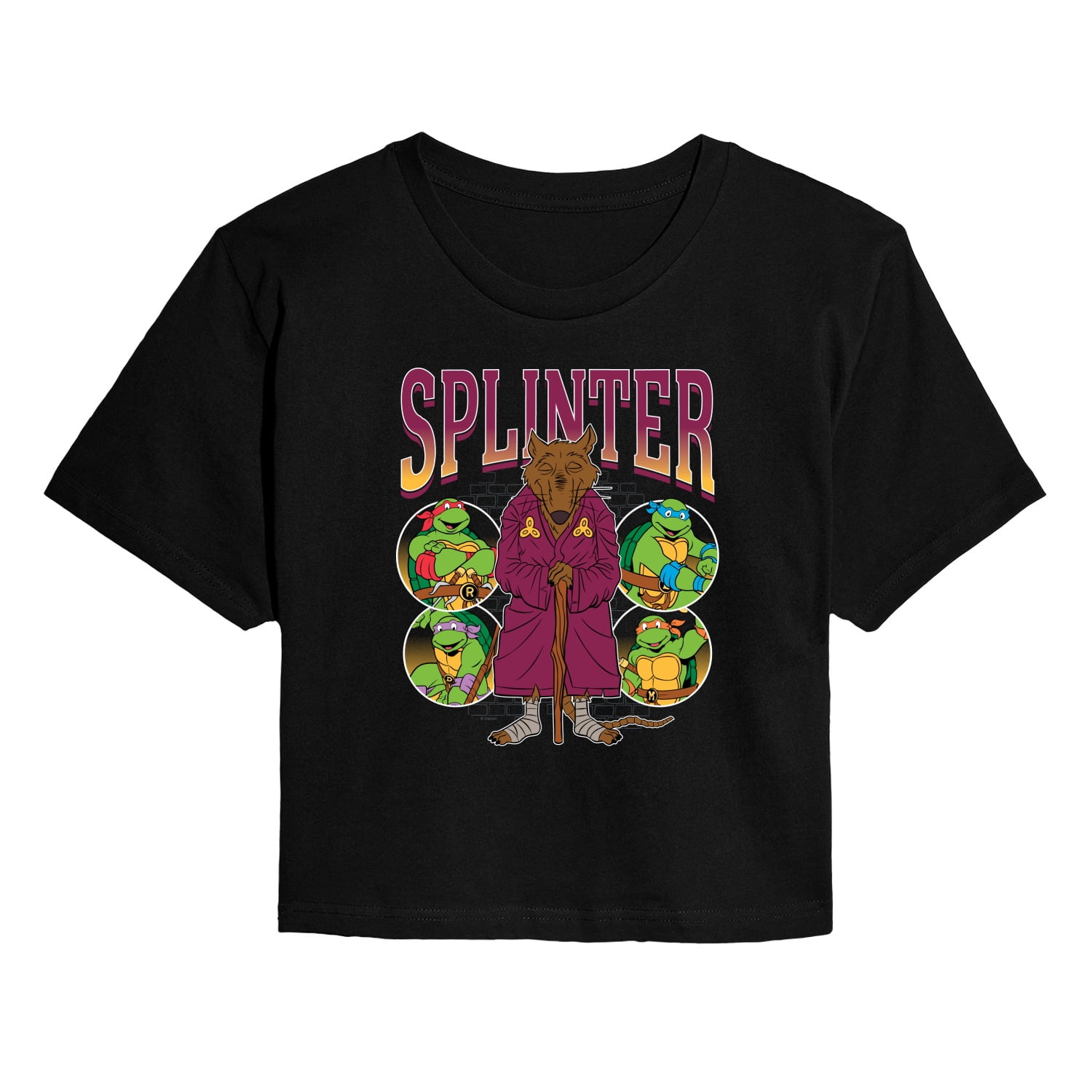 Teenage Mutant Ninja Turtles - Splinter TMNT - Juniors Cropped Graphic ...
