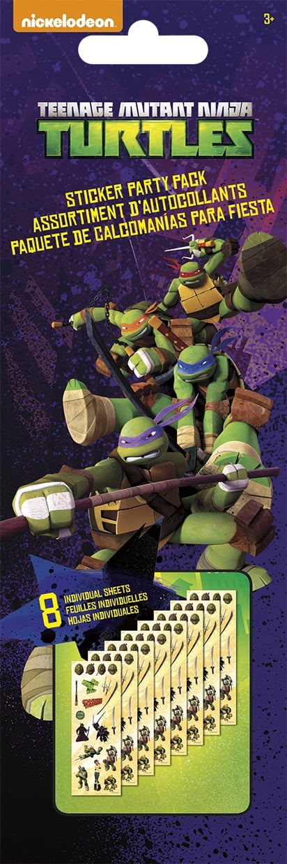 Teenage Mutant Ninja Turtles Sticker Party Pack - Walmart.com