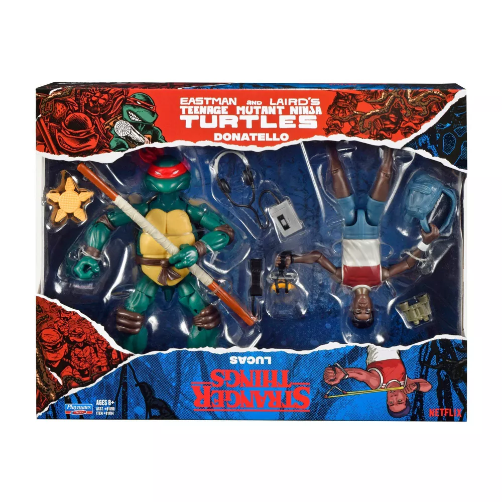 Teenage Mutant Ninja Turtles Stranger Things Action Figure 2pk ...