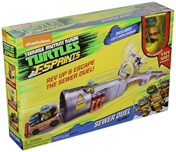 Teenage Mutant Ninja Turtles T-Sprints Stunt Playset - Sewer Duel ...