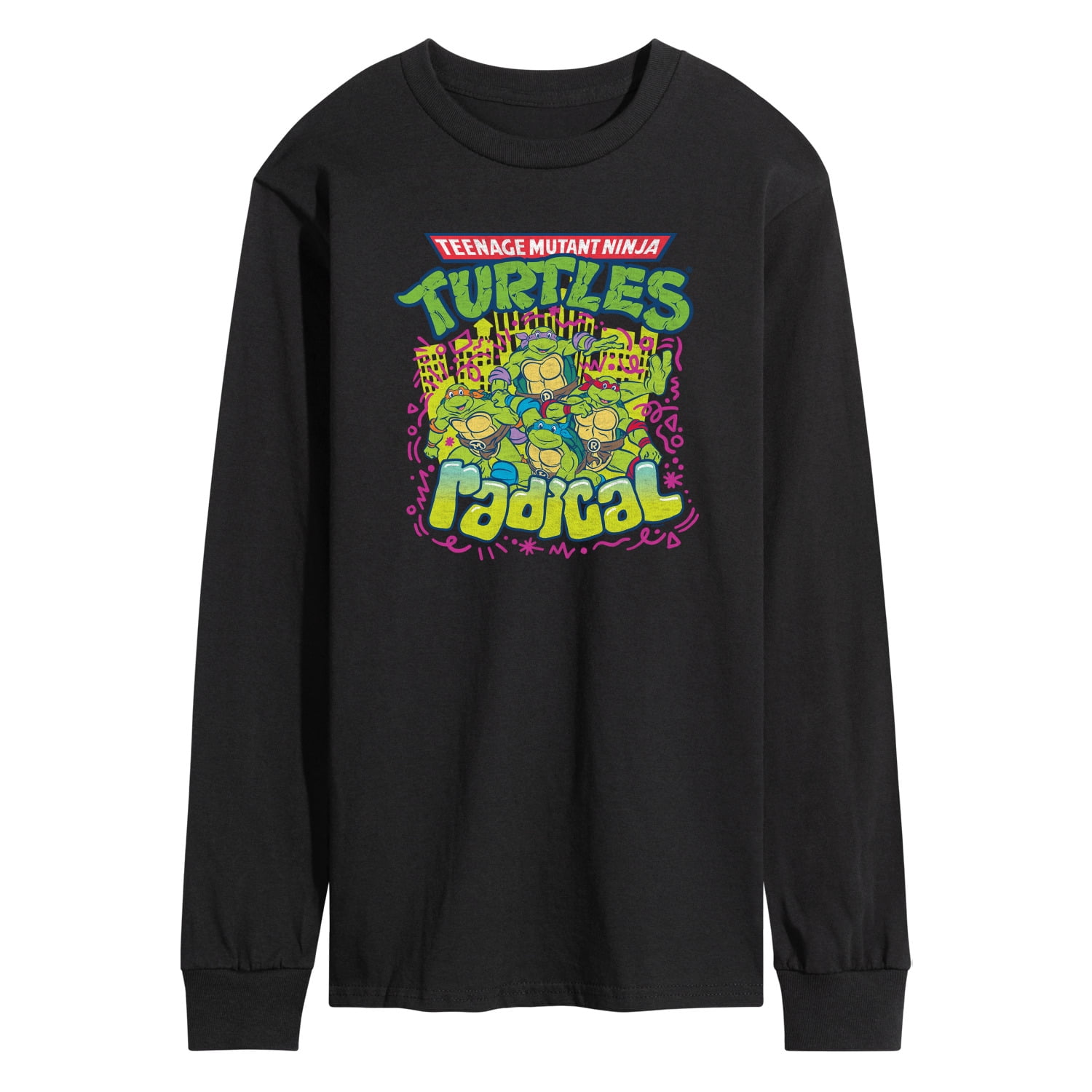 Teenage Mutant Ninja Turtles - TMNT 90s Logo - Men's Long Sleeve T ...