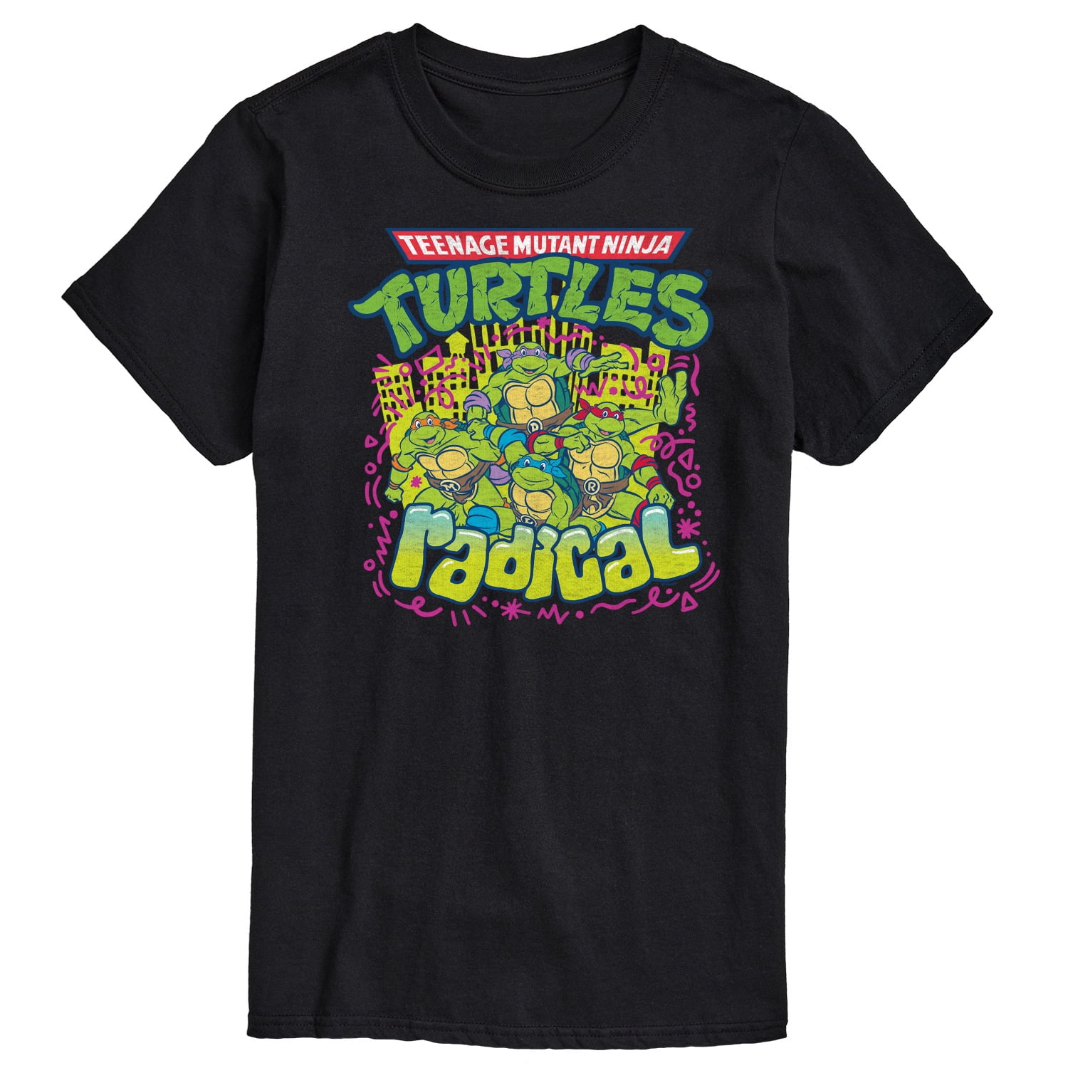 Teenage Mutant Ninja Turtles - TMNT 90s Logo - Men's Short Sleeve ...