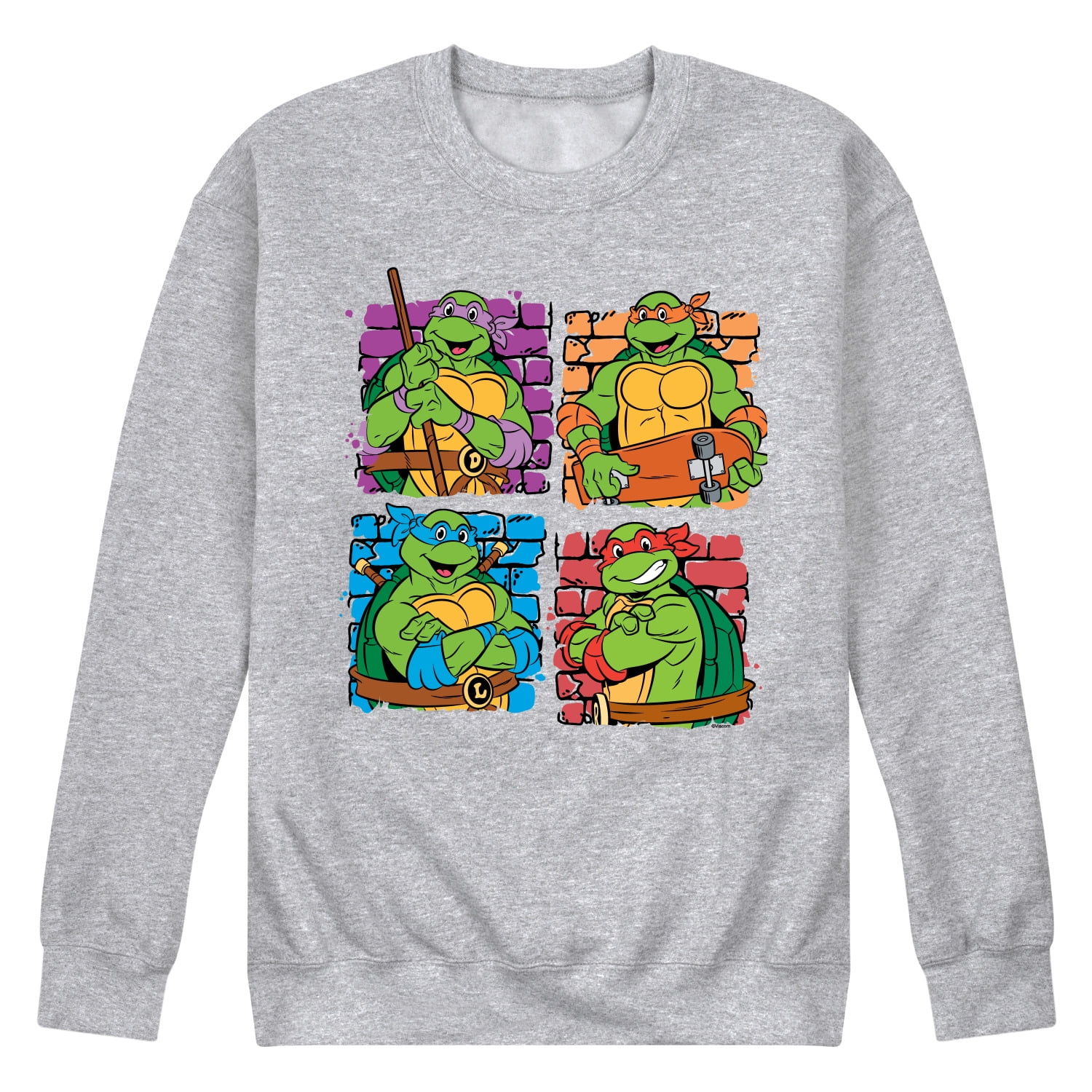 Teenage Mutant Ninja Turtles - TMNT Bricks - Men's Crew Neck Fleece ...