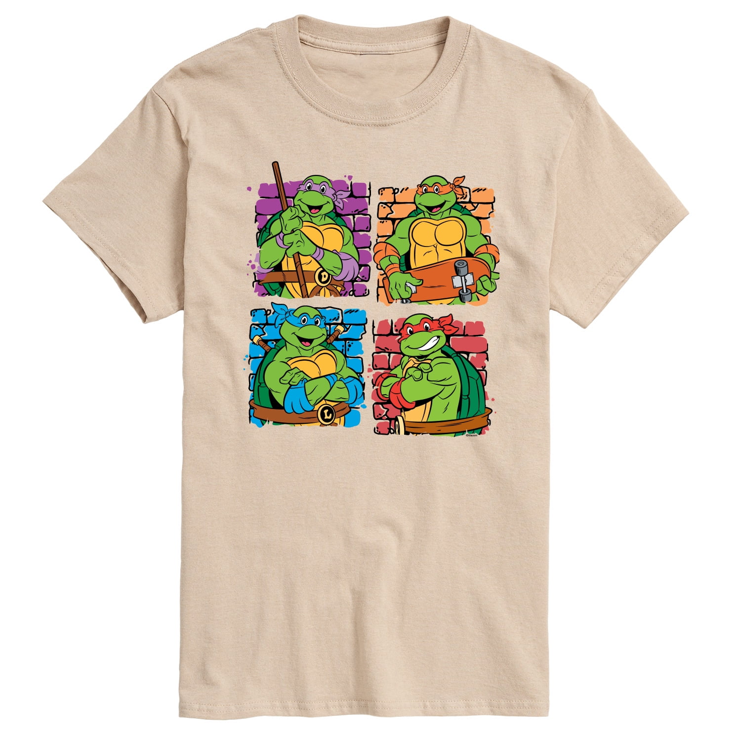 Teenage Mutant Ninja Turtles - TMNT Bricks - Men's Short Sleeve Graphic ...