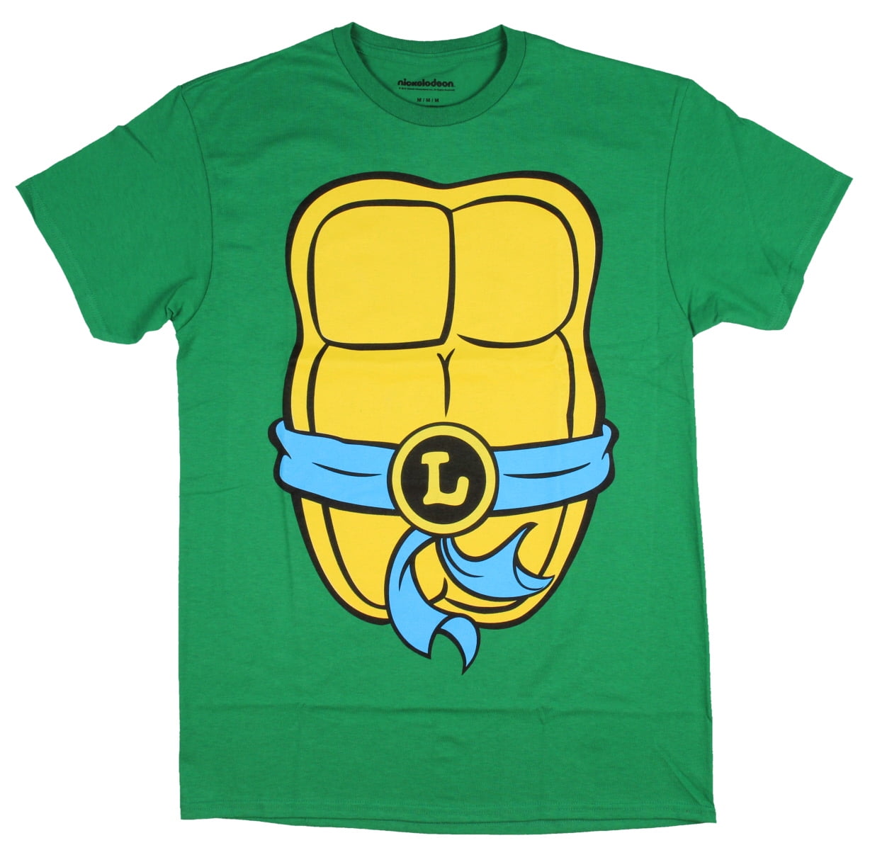 Teenage Mutant Ninja Turtles TMNT Mens Costume T-Shirt (Leonardo, Large ...