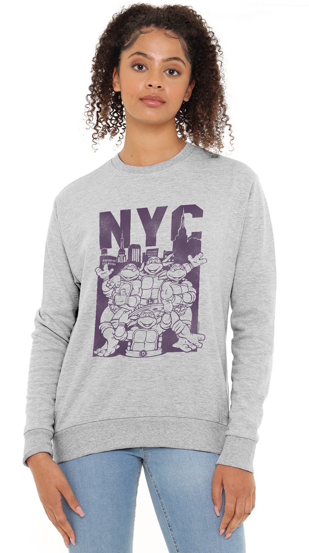 Teenage Mutant Ninja Turtles TMNT NYC Turtles Women's Crew Sweatshirt ...