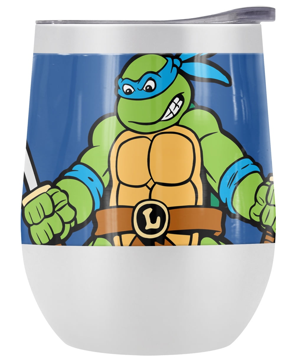 Teenage Mutant Ninja Turtles TMNT Official Leo And Logo 12 oz Stemless ...
