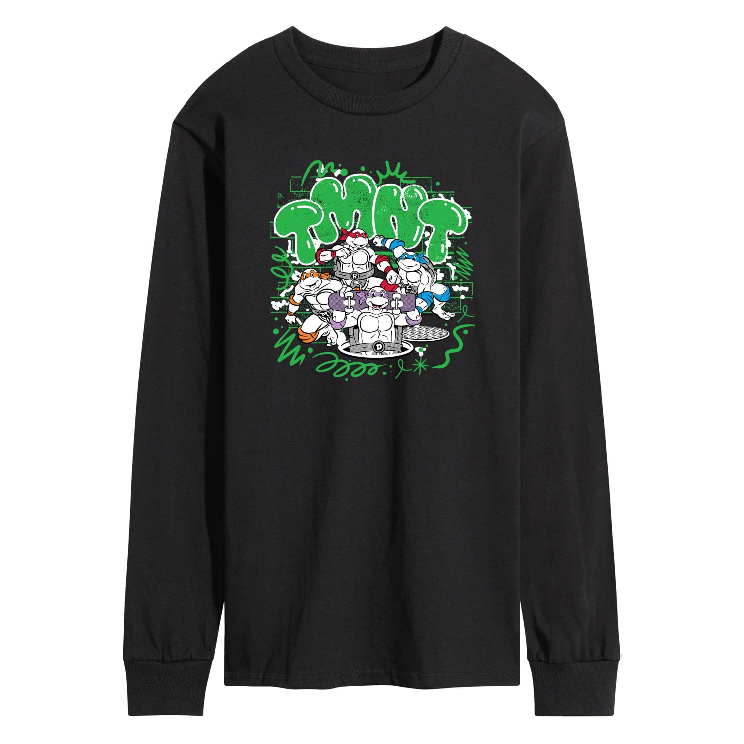 Teenage Mutant Ninja Turtles - TMNT Paint Logo - Men's Long Sleeve T ...