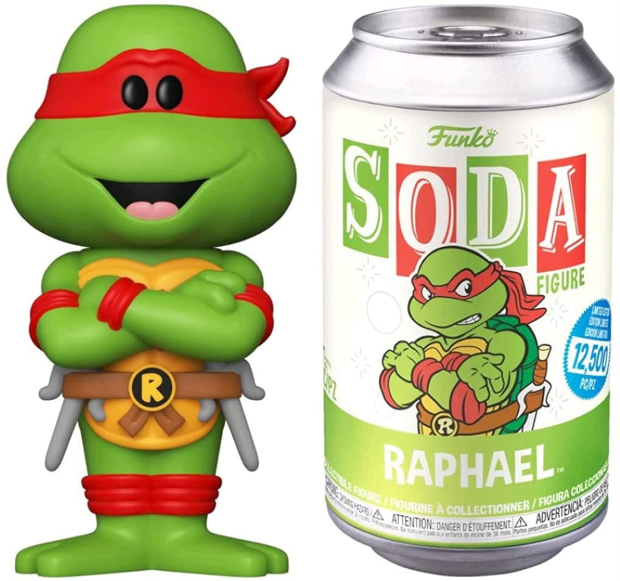 Funko TMNT Raphael Vinyl Soda, Teenage Mutant Ninja Turtles, Opened Can ...