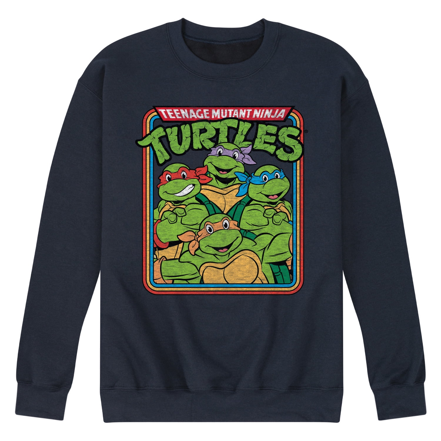 Teenage Mutant Ninja Turtles - TMNT Retro Group - Men's Crew Neck ...
