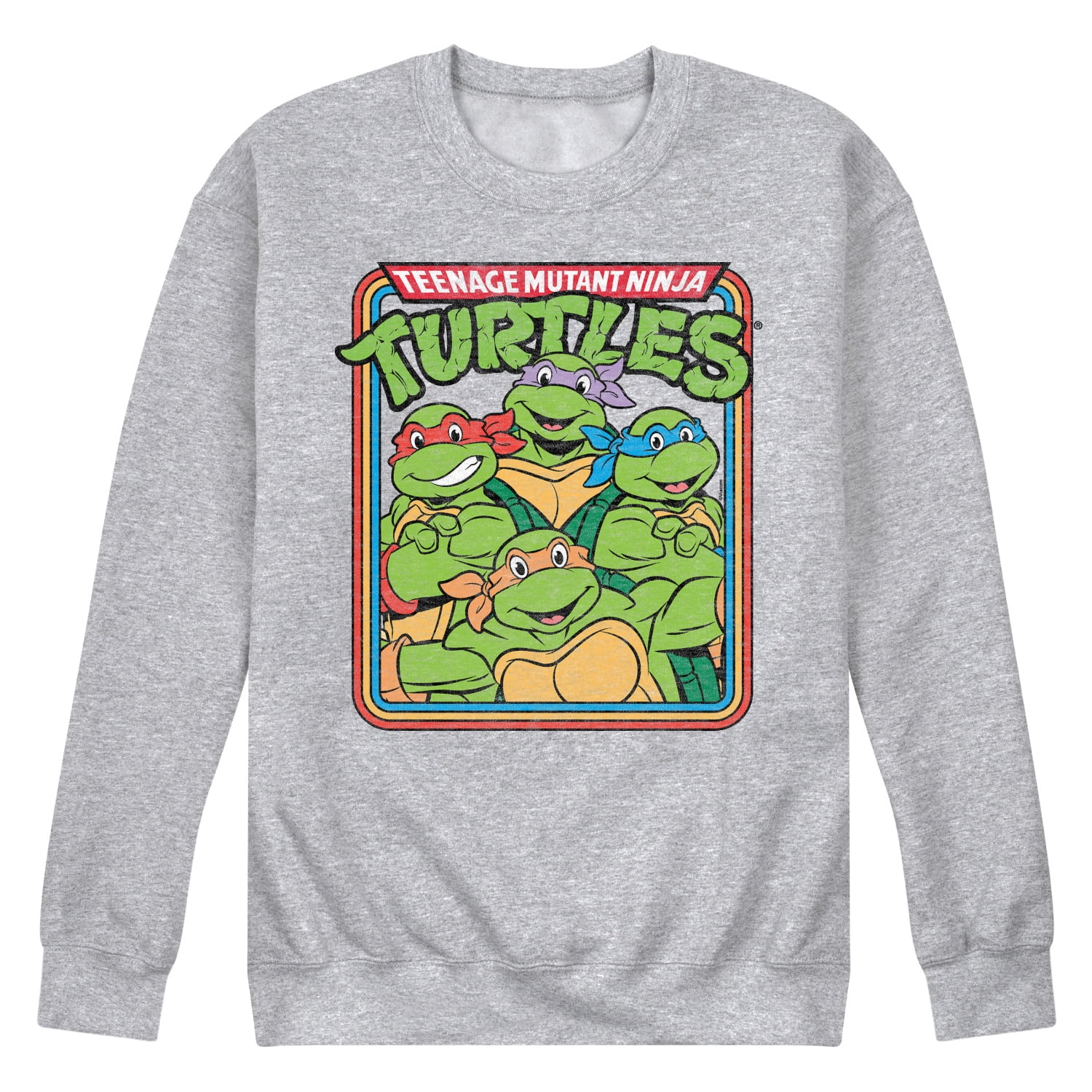Teenage Mutant Ninja Turtles - TMNT Retro Group - Men's Crew Neck ...