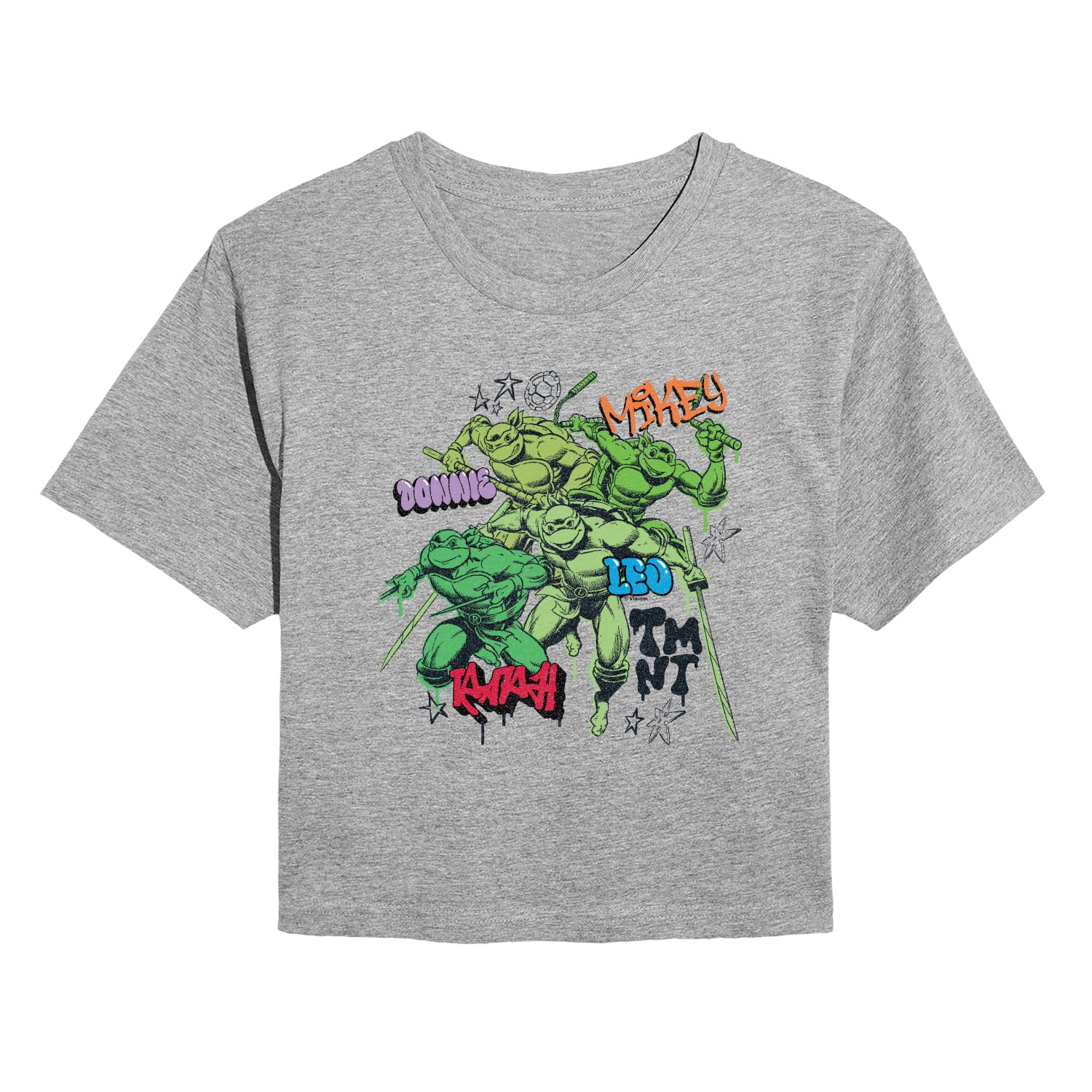 Teenage Mutant Ninja Turtles - TMNT Street - Juniors Cropped Graphic T ...