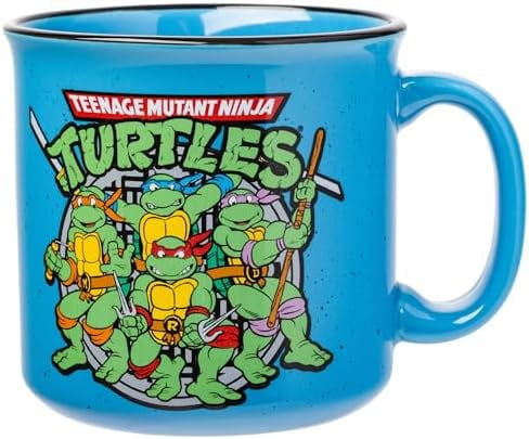 Teenage Mutant Ninja Turtles TMNT Turtle Power Ceramic Camper Mug, 20 ...