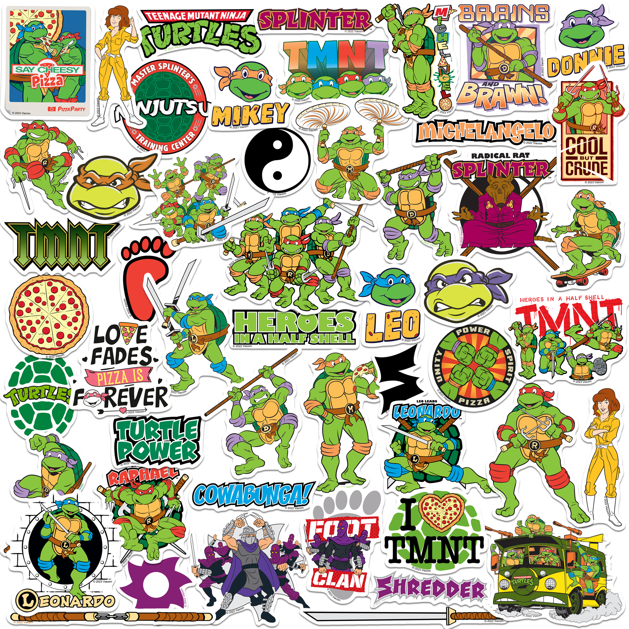 Teenage Mutant Ninja Turtles TMNT Variety Mix 50ct Vinyl Large Deluxe ...