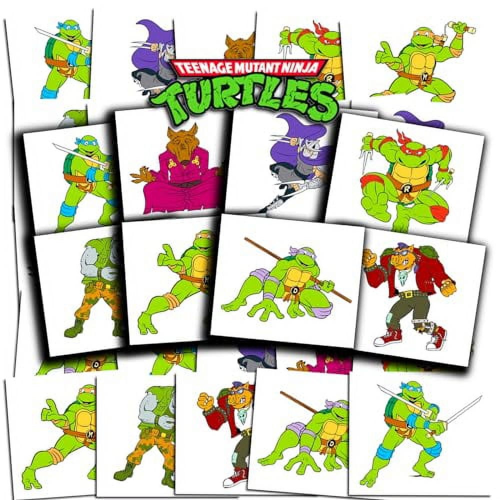 Teenage Mutant Ninja Turtles Tattoos Party Favors Bundle ~ 70 ...