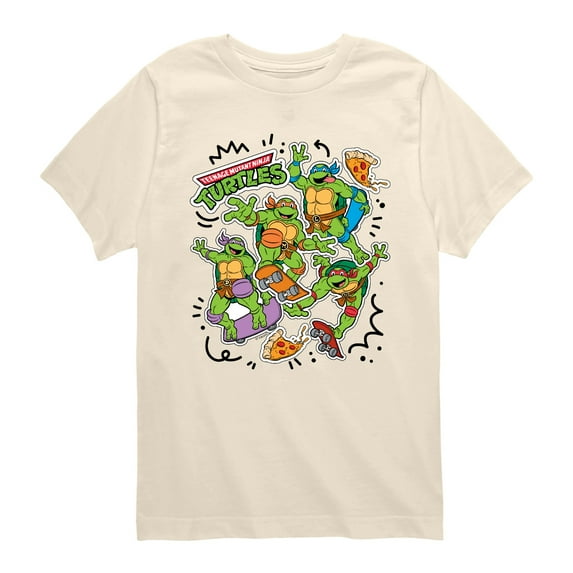 Teenage Mutant Ninja Turtles - Tmnt Skate Stickers - Youth Boys Short ...
