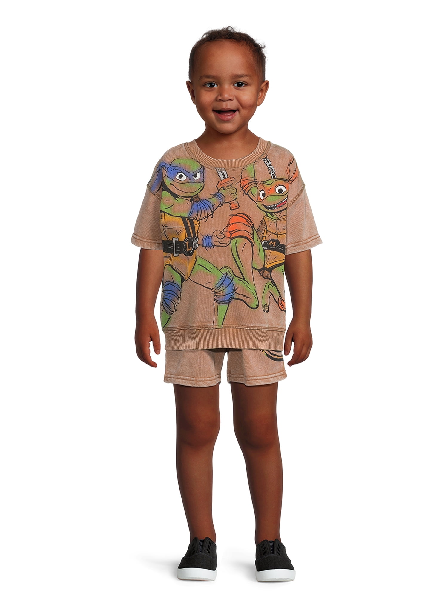 Teenage Mutant Ninja Turtles Toddler Boys 2-Piece French Terry Top and ...