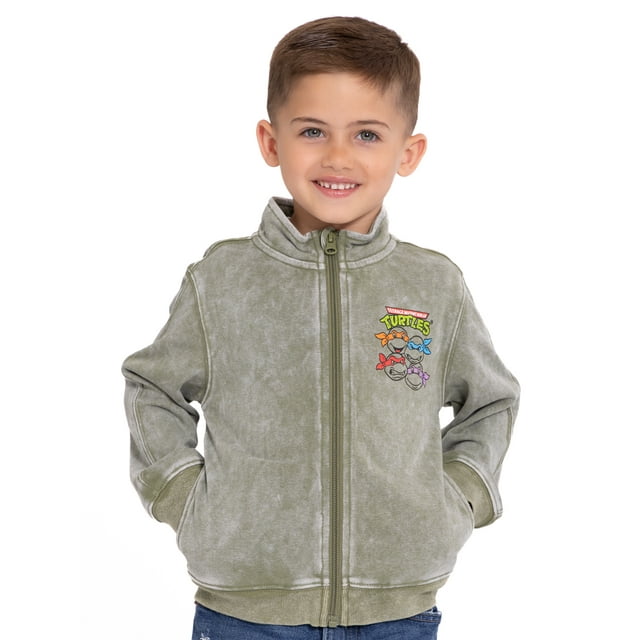 Teenage Mutant Ninja Turtles Toddler Boy Washed Graphic Print Zip Up ...