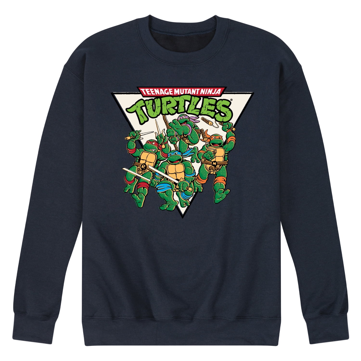 Teenage Mutant Ninja Turtles - Triangle - Men's Crew Neck Fleece ...