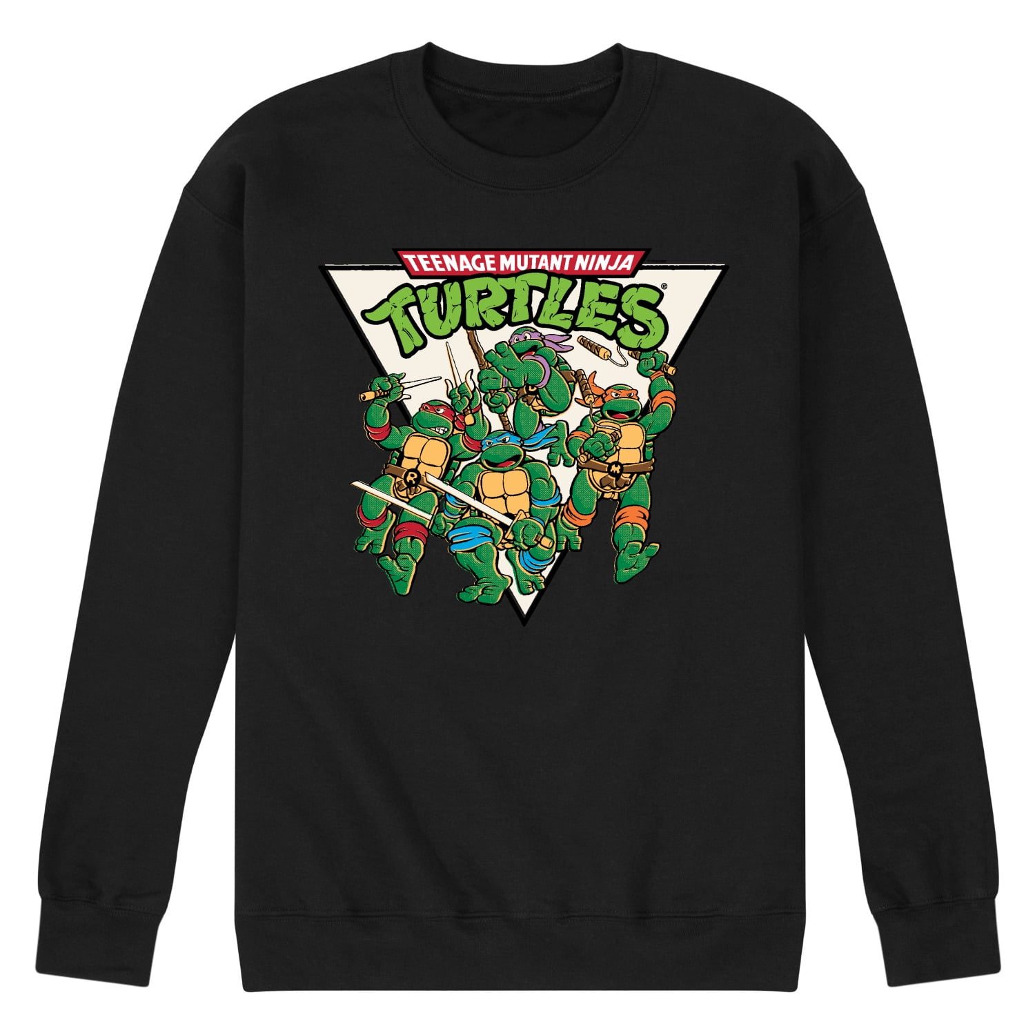 Teenage Mutant Ninja Turtles - Triangle - Men's Crew Neck Fleece ...