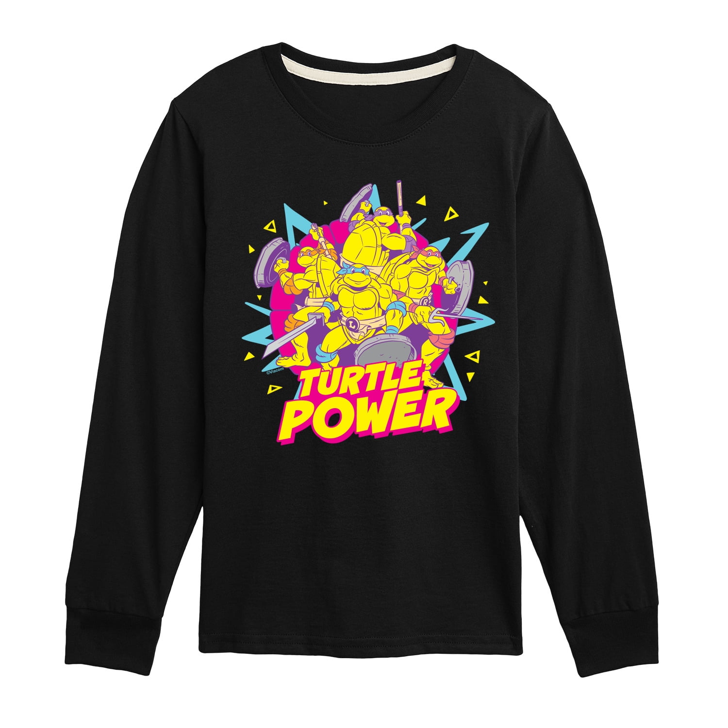 Teenage Mutant Ninja Turtles - Turtle Power 90s - Toddler & Youth Long Sleeve Graphic T-Shirt ...