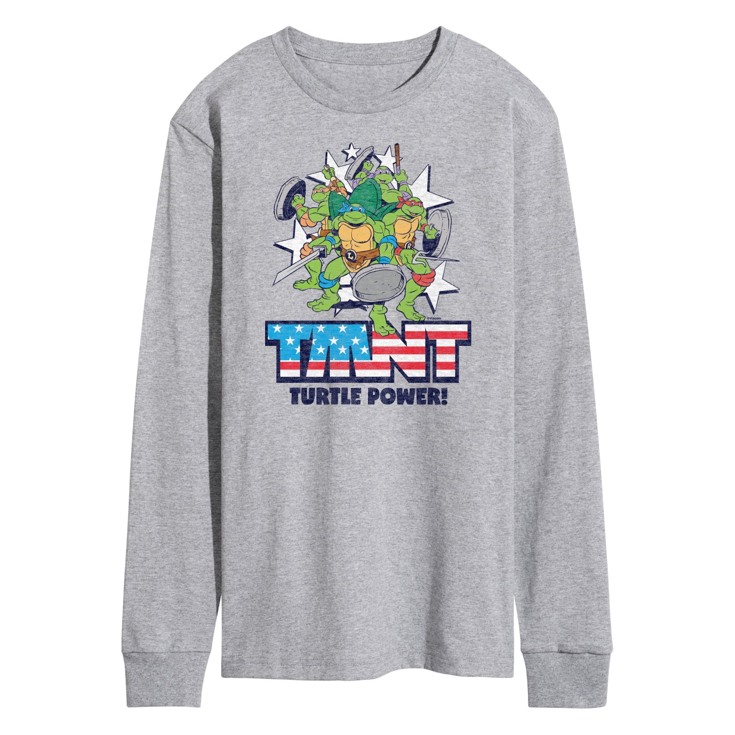 Teenage Mutant Ninja Turtles - Turtle Power Americana - Men's Long Sleeve Tee - Walmart.com