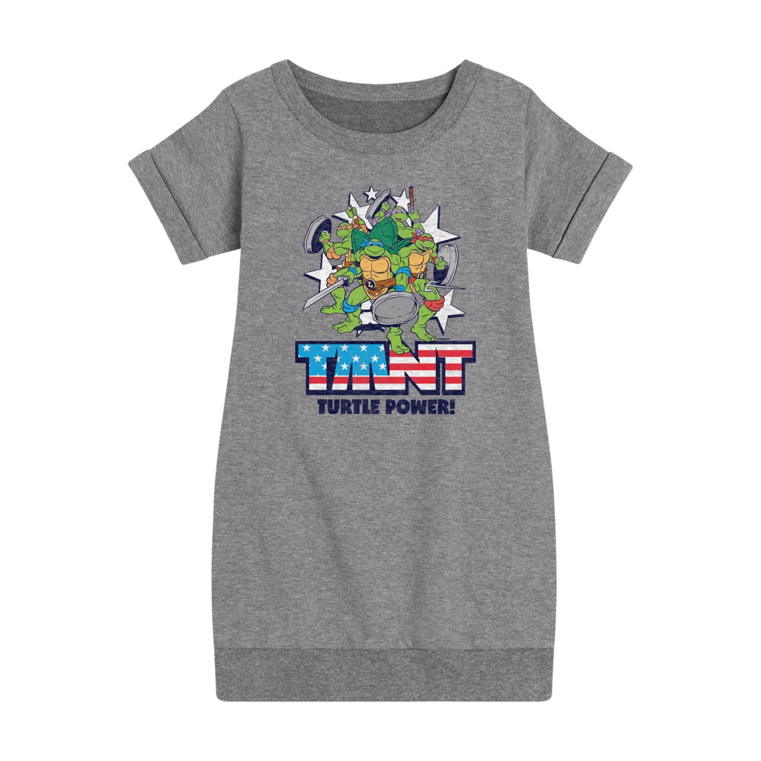 Teenage Mutant Ninja Turtles - Turtle Power Americana - Toddler & Youth Girls Fleece Dress ...