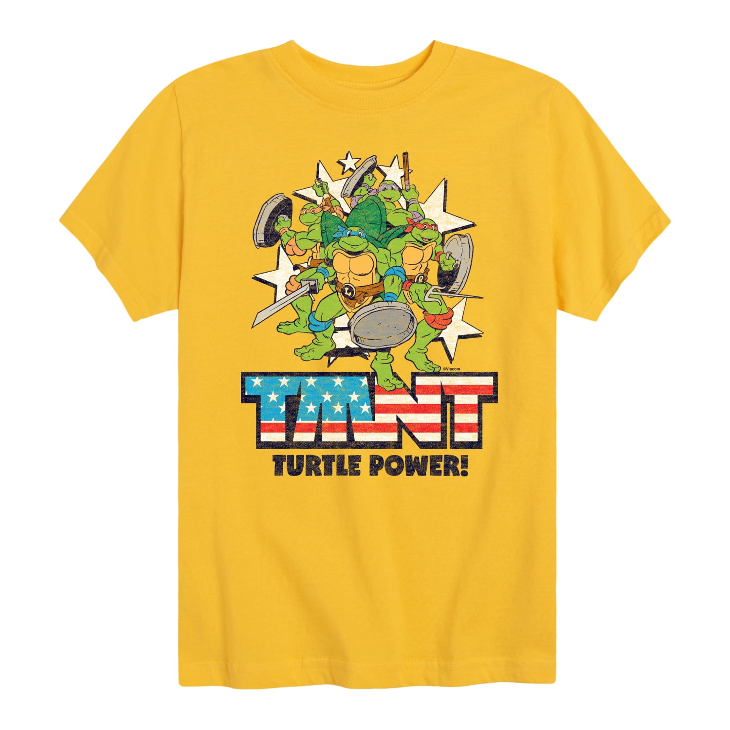 Teenage Mutant Ninja Turtles - Turtle Power Americana - Youth Short Sleeve Tee - Walmart.com