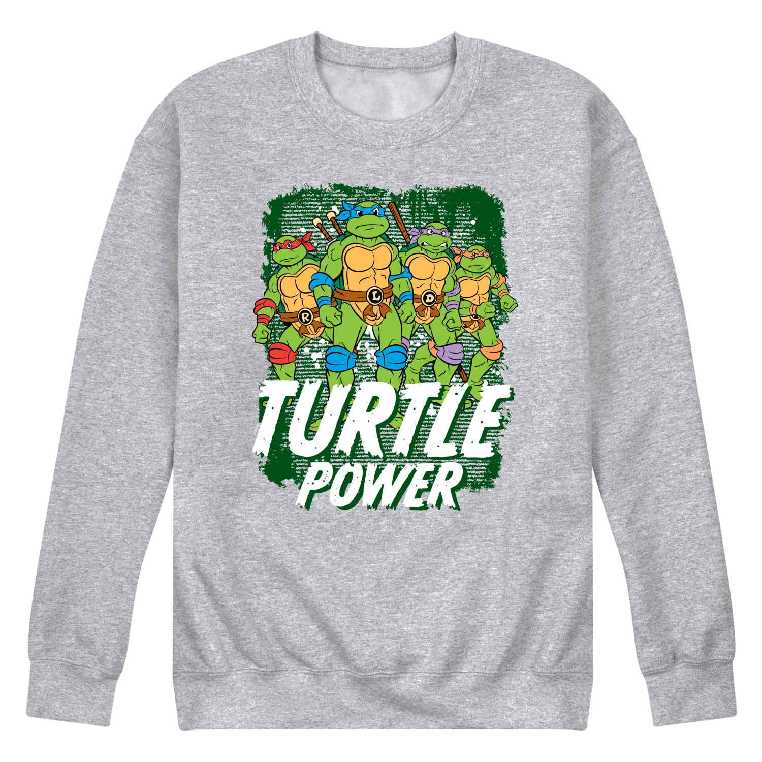 Teenage Mutant Ninja Turtles - Turtle Power - Men's Crew Neck Fleece ...
