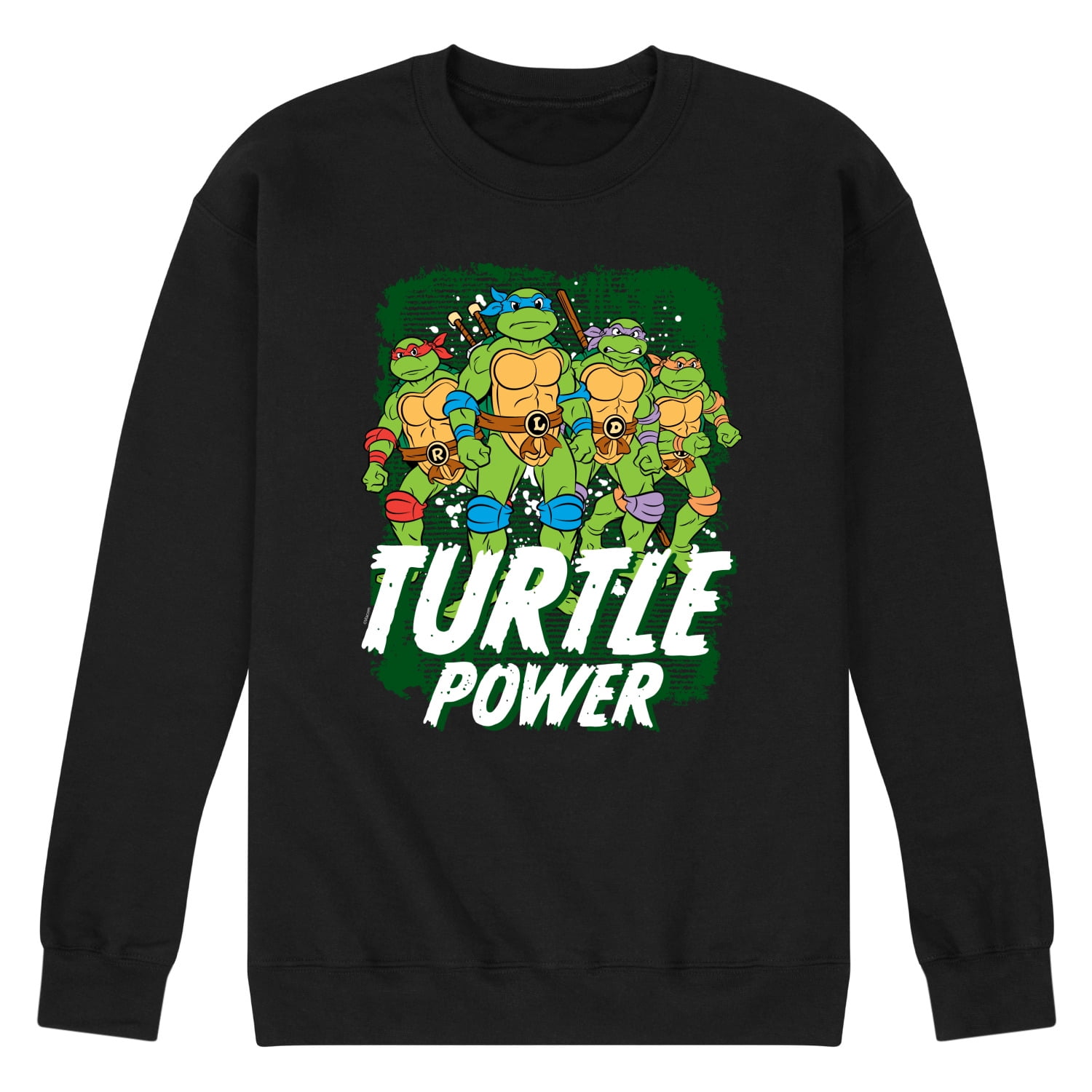 Teenage Mutant Ninja Turtles - Turtle Power - Men's Crew Neck Fleece ...