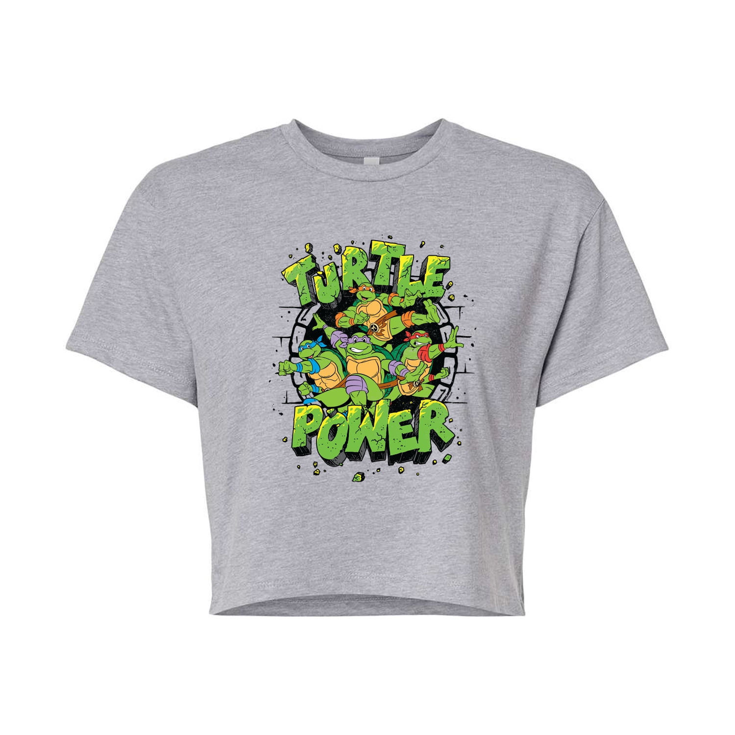 Teenage Mutant Ninja Turtles - Turtle Power New - Juniors Cropped ...