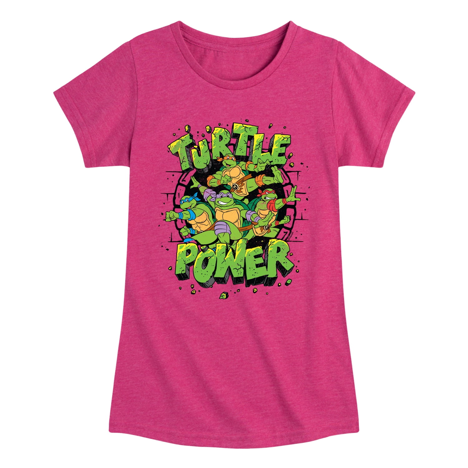 Teenage Mutant Ninja Turtles - Turtle Power New - Toddler & Youth Girls Short Sleeve Graphic T ...