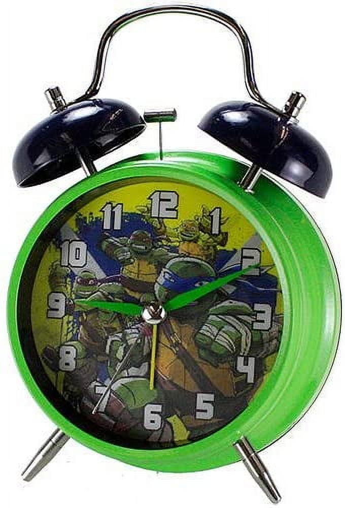Teenage Mutant Ninja Turtles Twin Bell Alarm Clock - Lenticular Dial ...