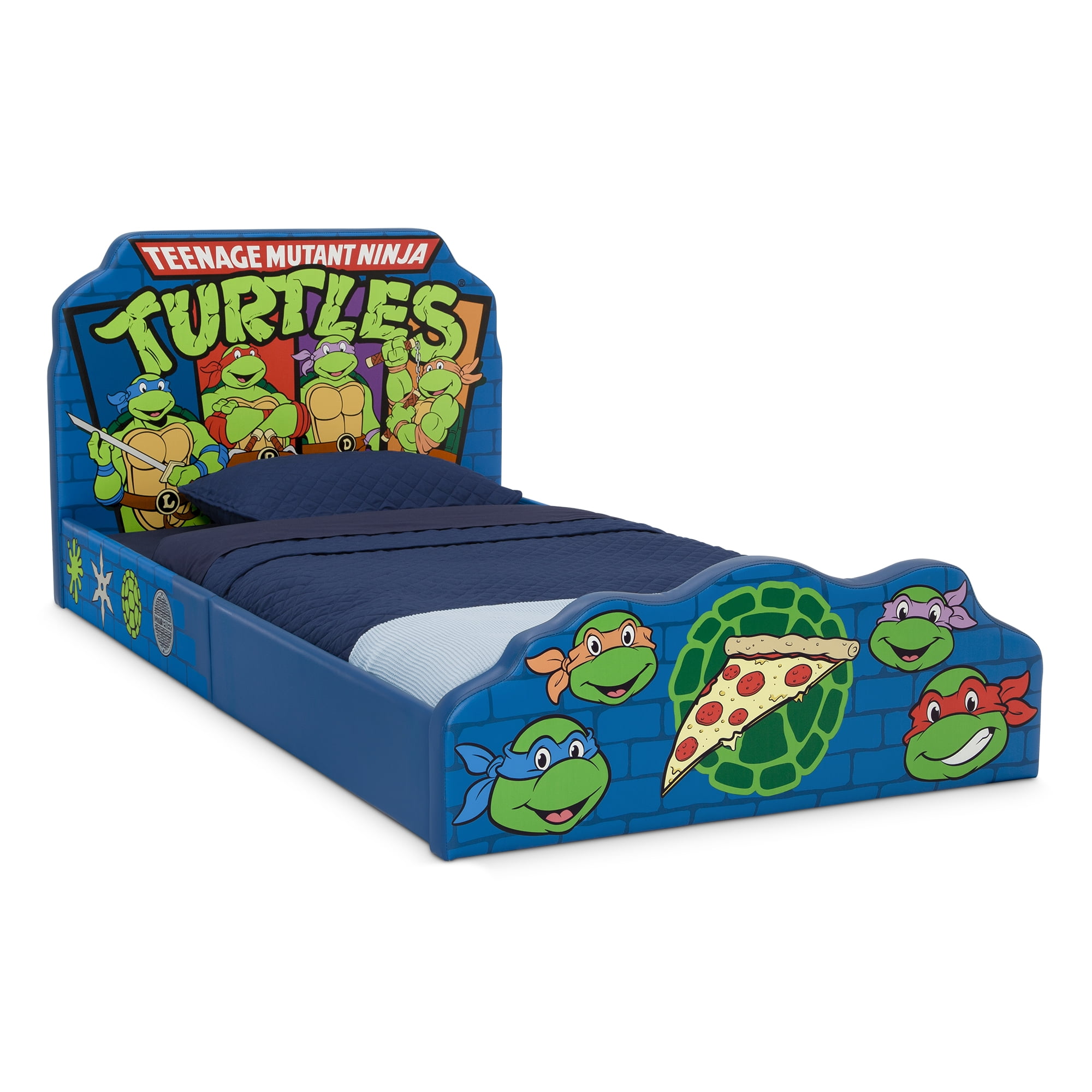 Teenage Mutant Ninja Turtles Upholstered Twin Bed by Delta Children ...