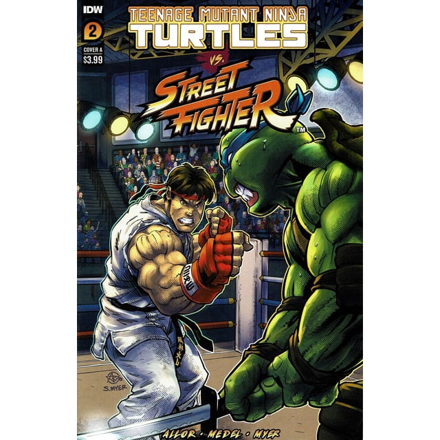 Teenage Mutant Ninja Turtles Vs. Street Fighter #2A VF ; IDW Comic Book ...