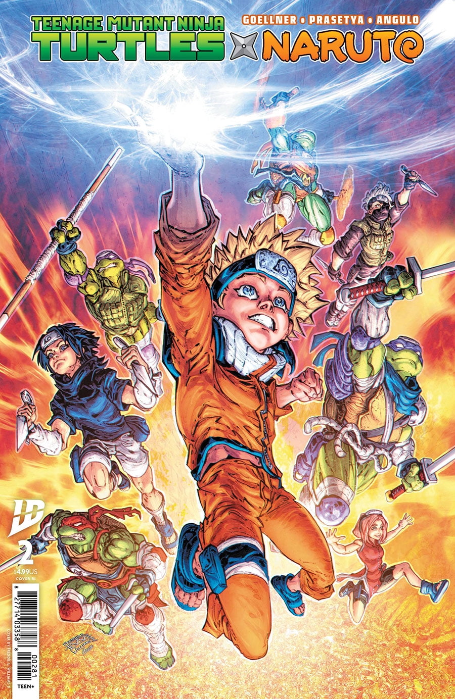 Teenage Mutant Ninja Turtles X Naruto #2H VF ; IDW Comic Book - Walmart.com