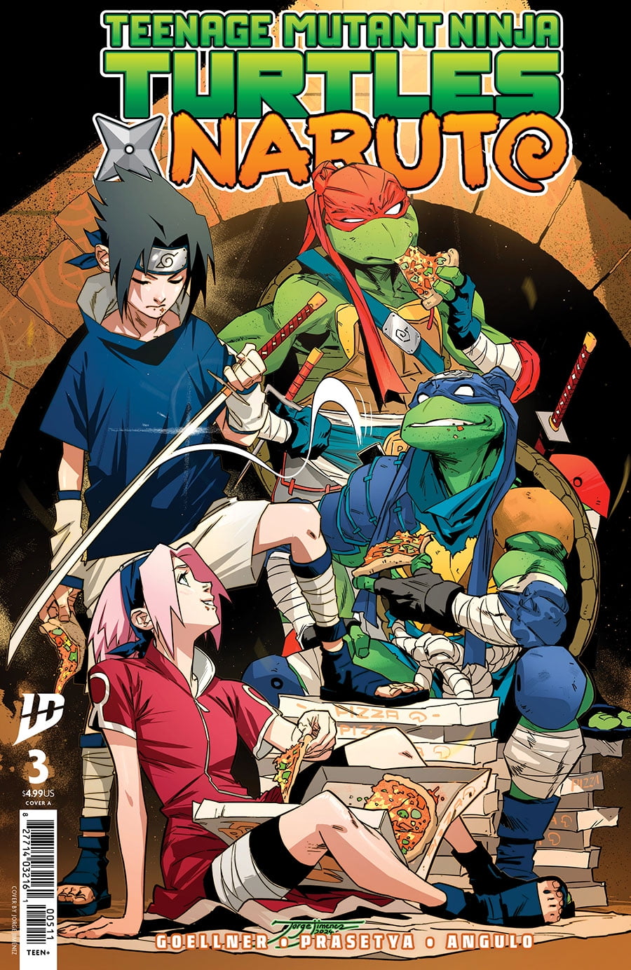 Teenage Mutant Ninja Turtles X Naruto #3A VF ; IDW Comic Book - Walmart.com